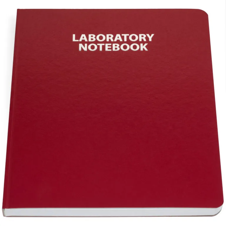 #3001 Red Cover Laboratory Notebook – Scientific Notebook Company